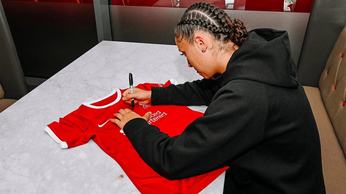 Competition: Win an LFC Women home shirt signed by Mia Enderby ...