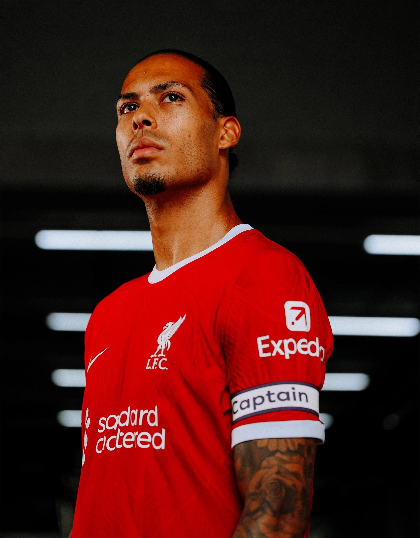 Photos: Virgil van Dijk pulls on the Liverpool captain's armband ...
