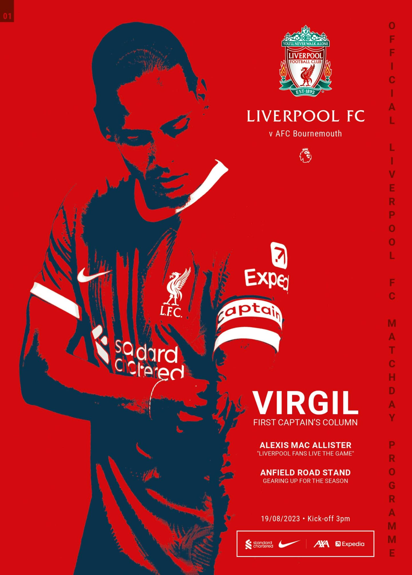 Read Virgil van Dijk's first programme notes as Liverpool captain ...