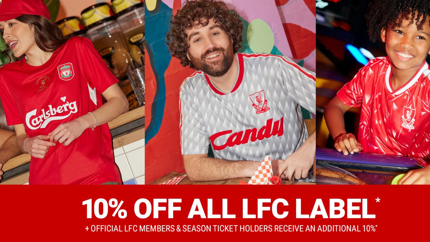 Get 10% off the LFC Label range for a limited time only - Liverpool FC