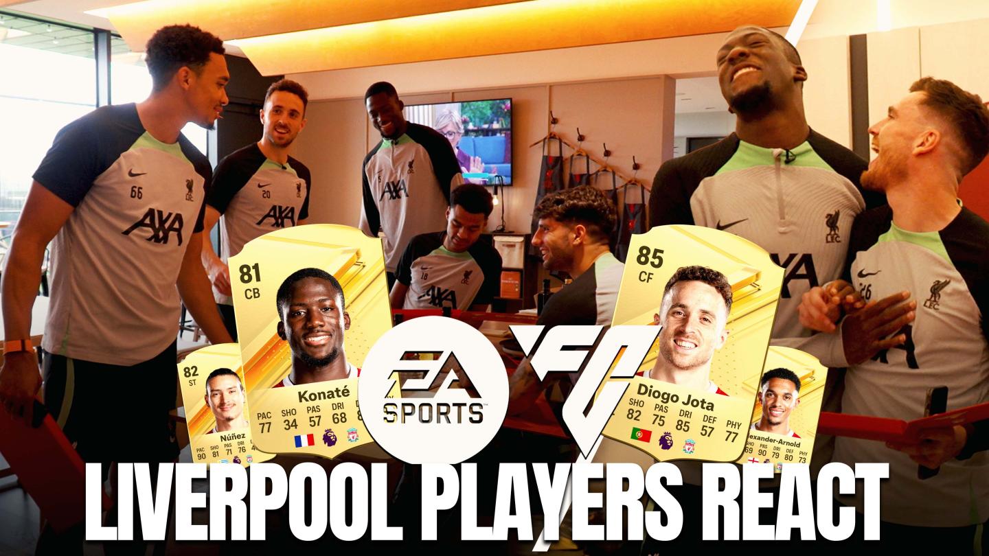 Watch: Liverpool squad react to EA SPORTS FC 24 ratings - Liverpool FC