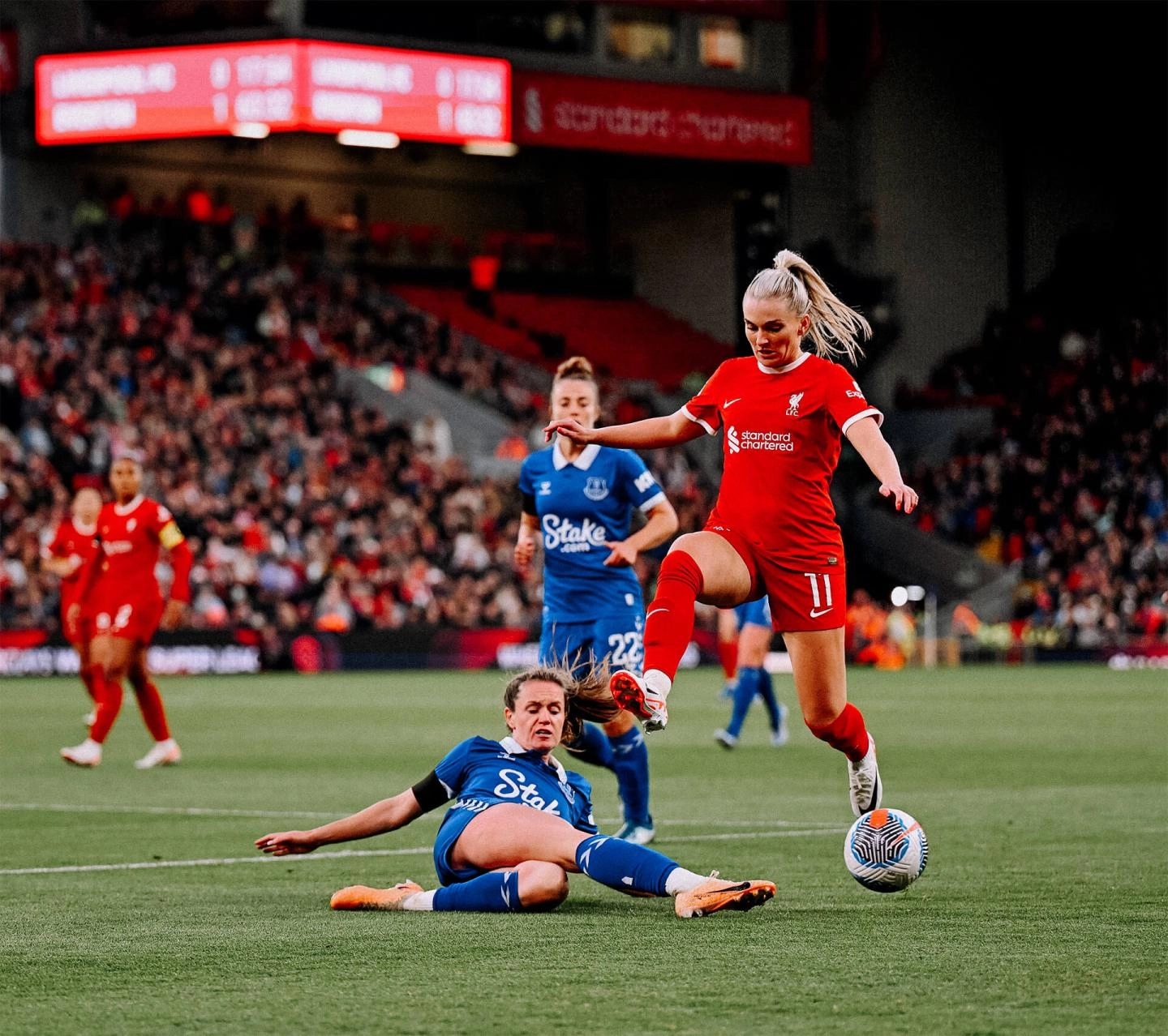 In photos: Anfield hosts the WSL Merseyside derby - Liverpool FC
