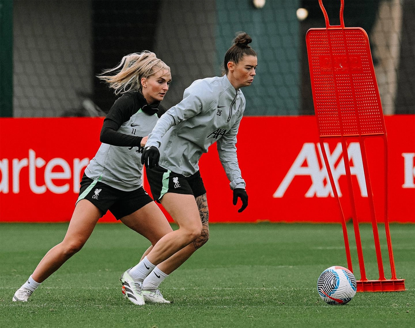 Photos: LFC Women's Friday session at AXA Melwood Training Centre ...