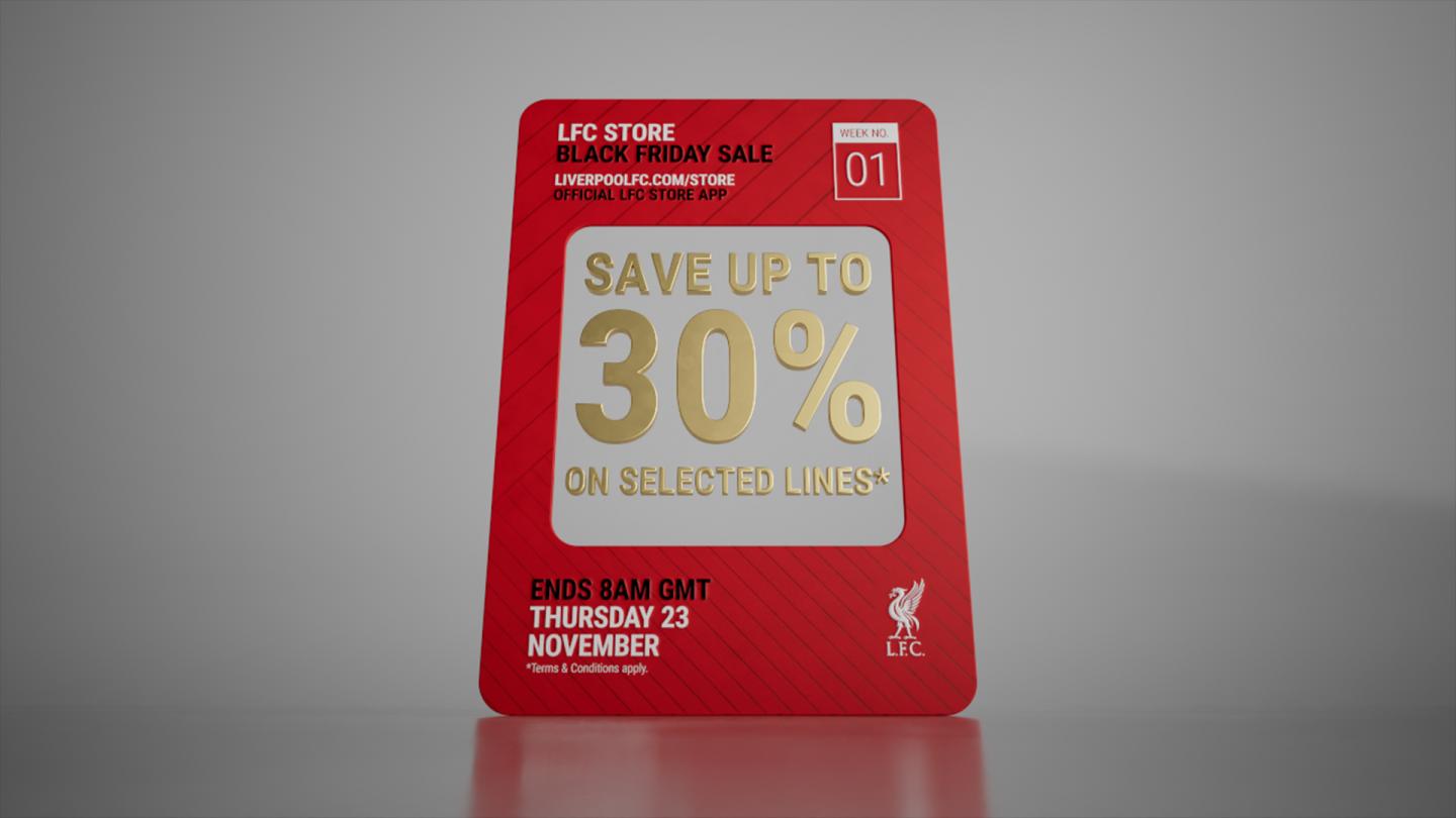 Last chance: Black Friday sale - save up to 30% on selected LFC Retail ...