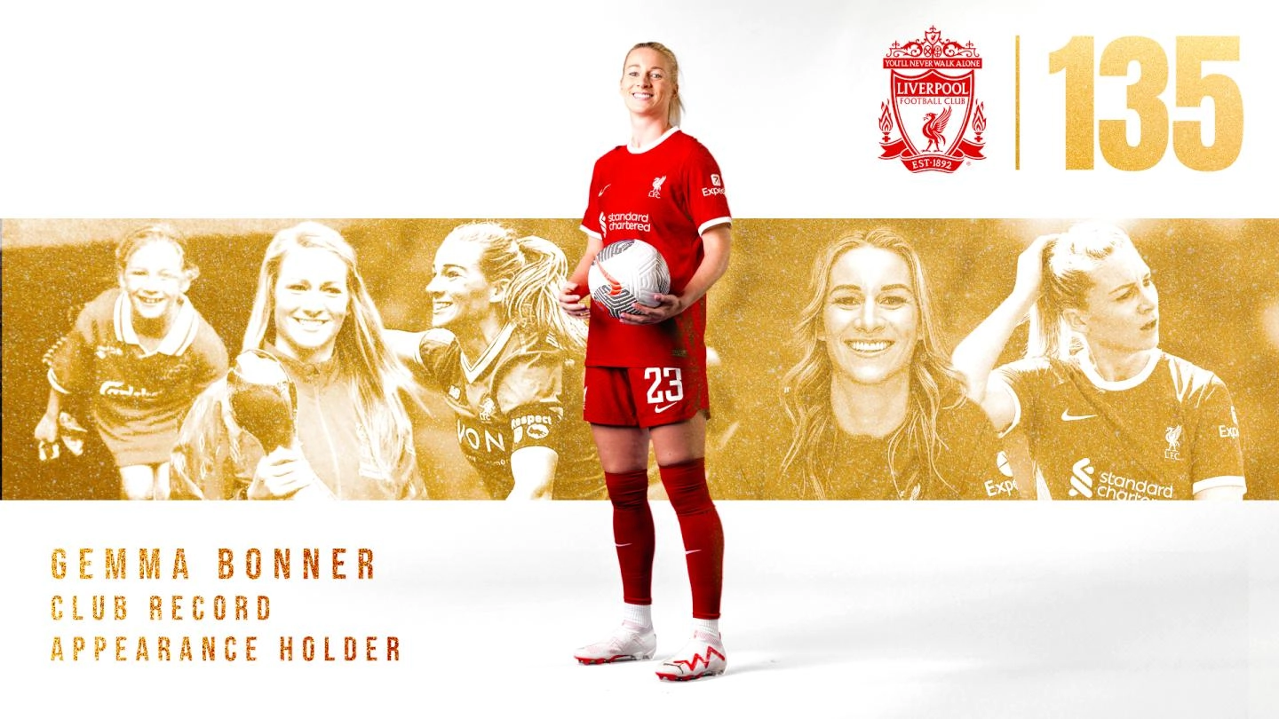 Gemma Bonner breaks LFC Women appearance record - Liverpool FC