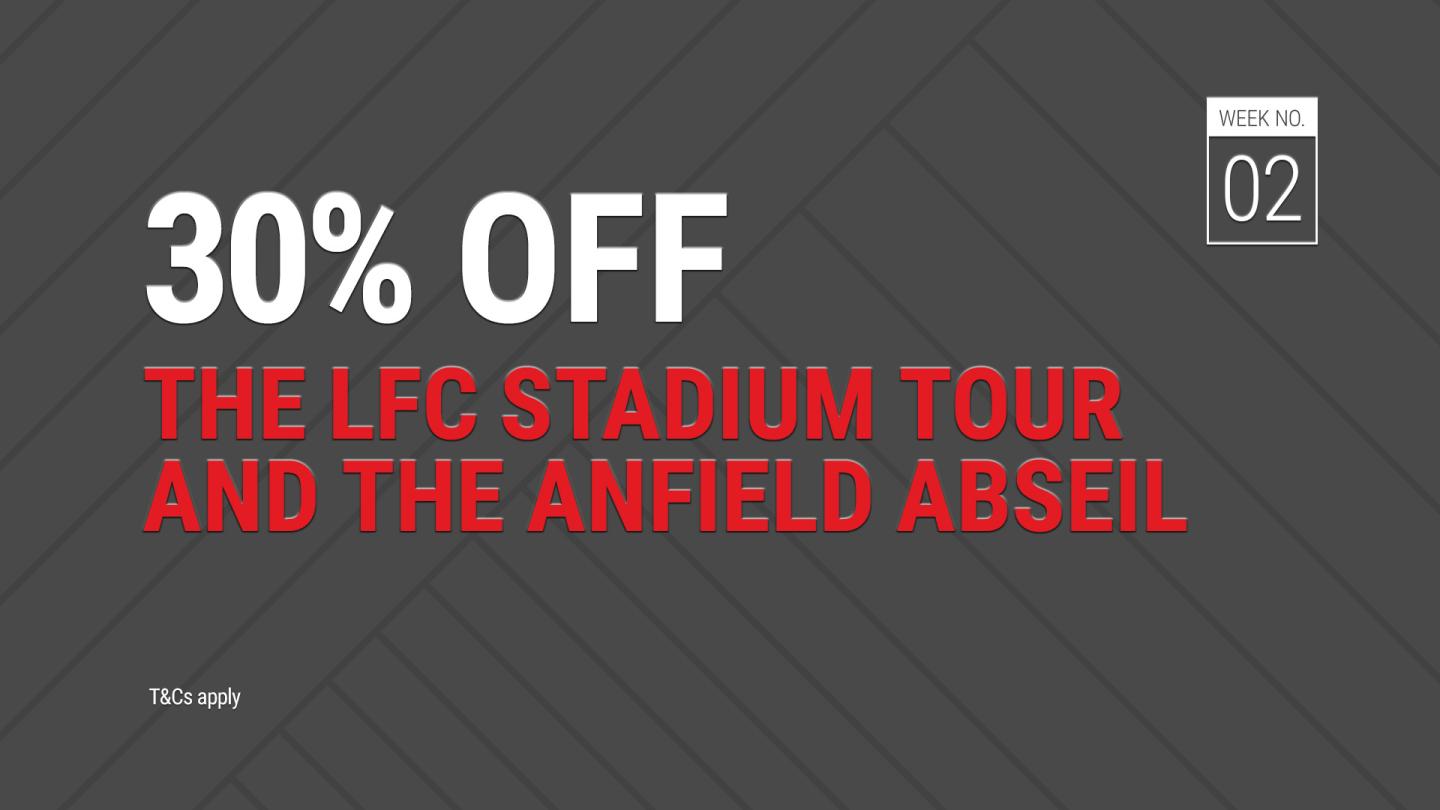 Black Friday sale: Save 30% on Anfield stadium tour and abseil ...