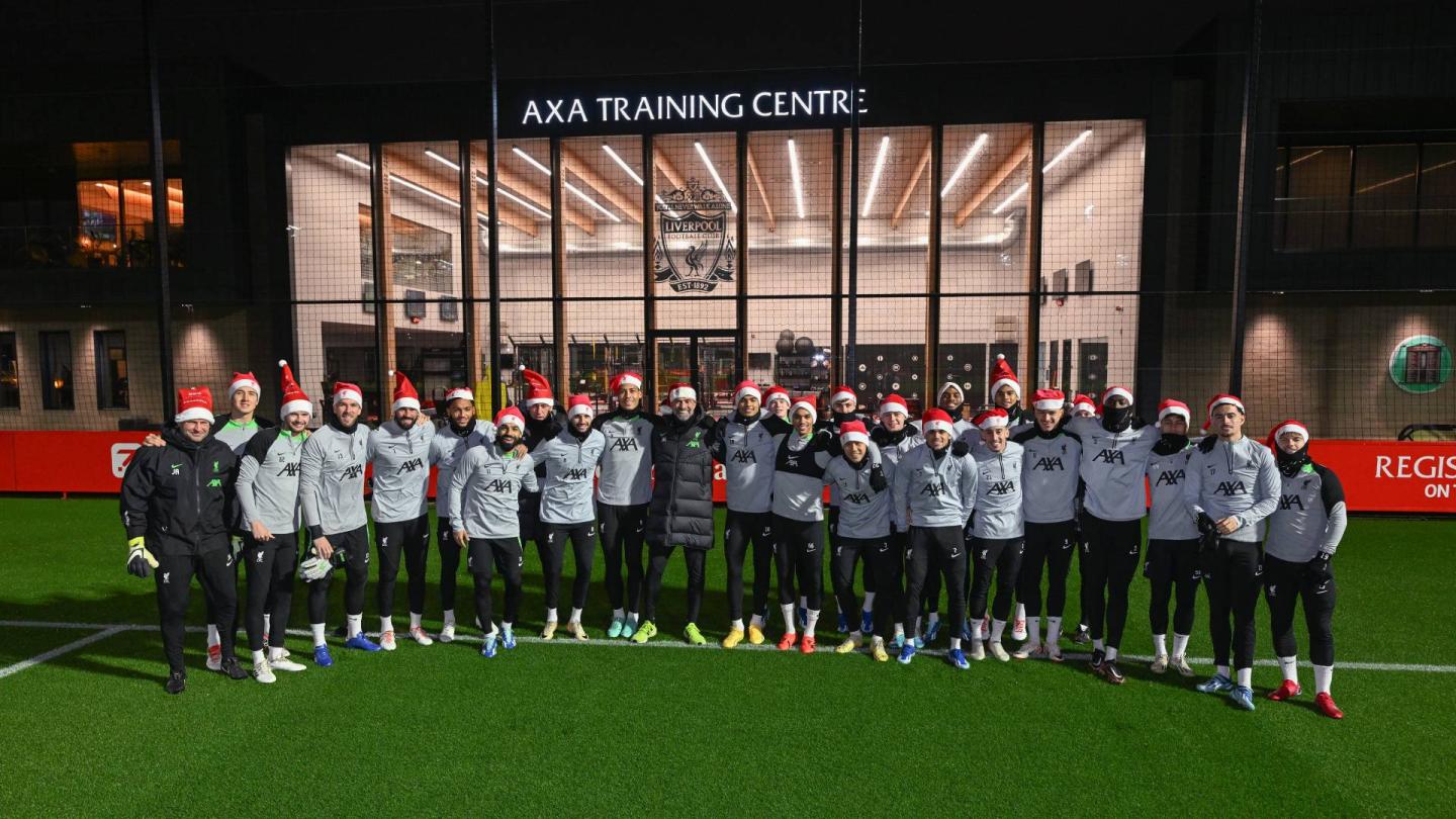 Liverpool squad get into festive spirit with annual Christmas ...