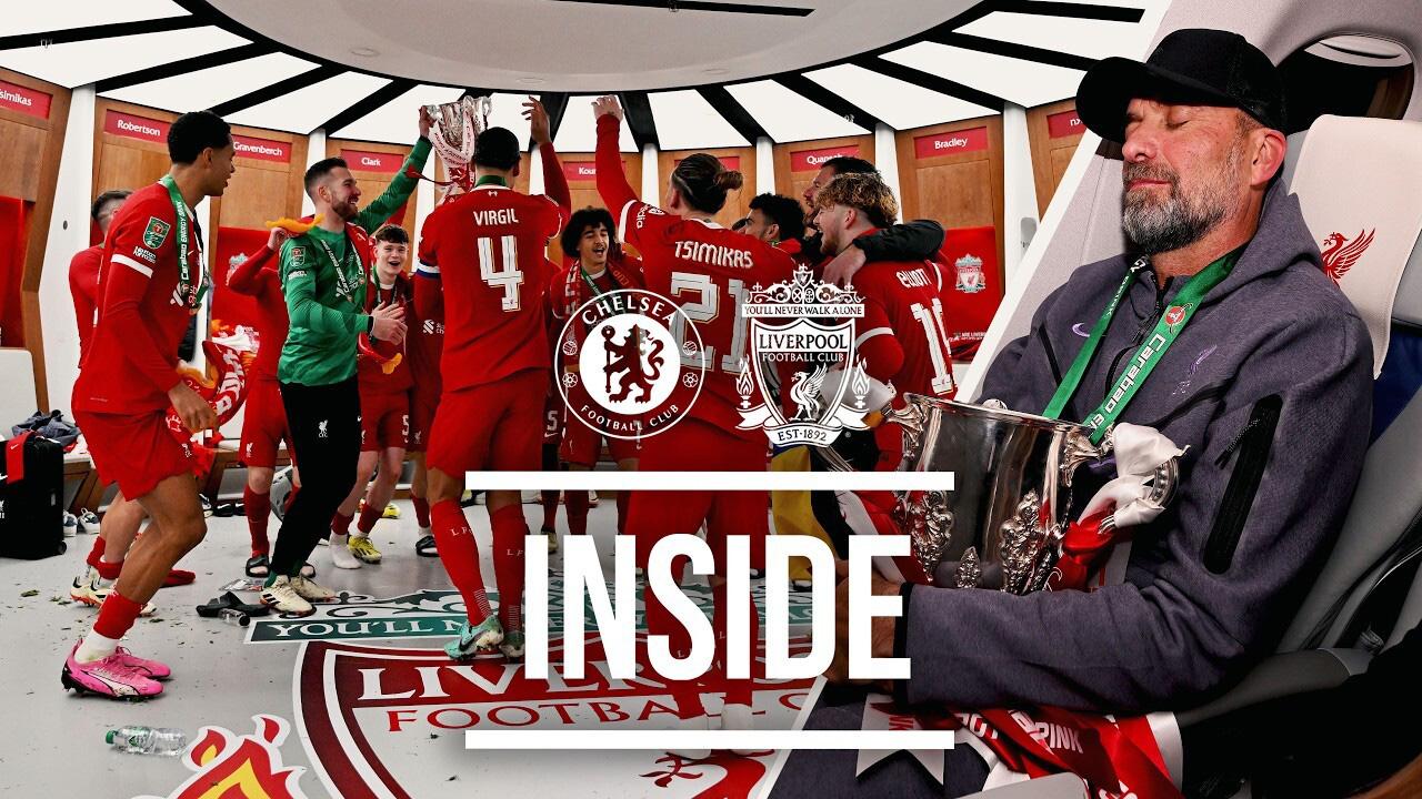 Inside Wembley: Best views and celebrations from Liverpool's 10th ...