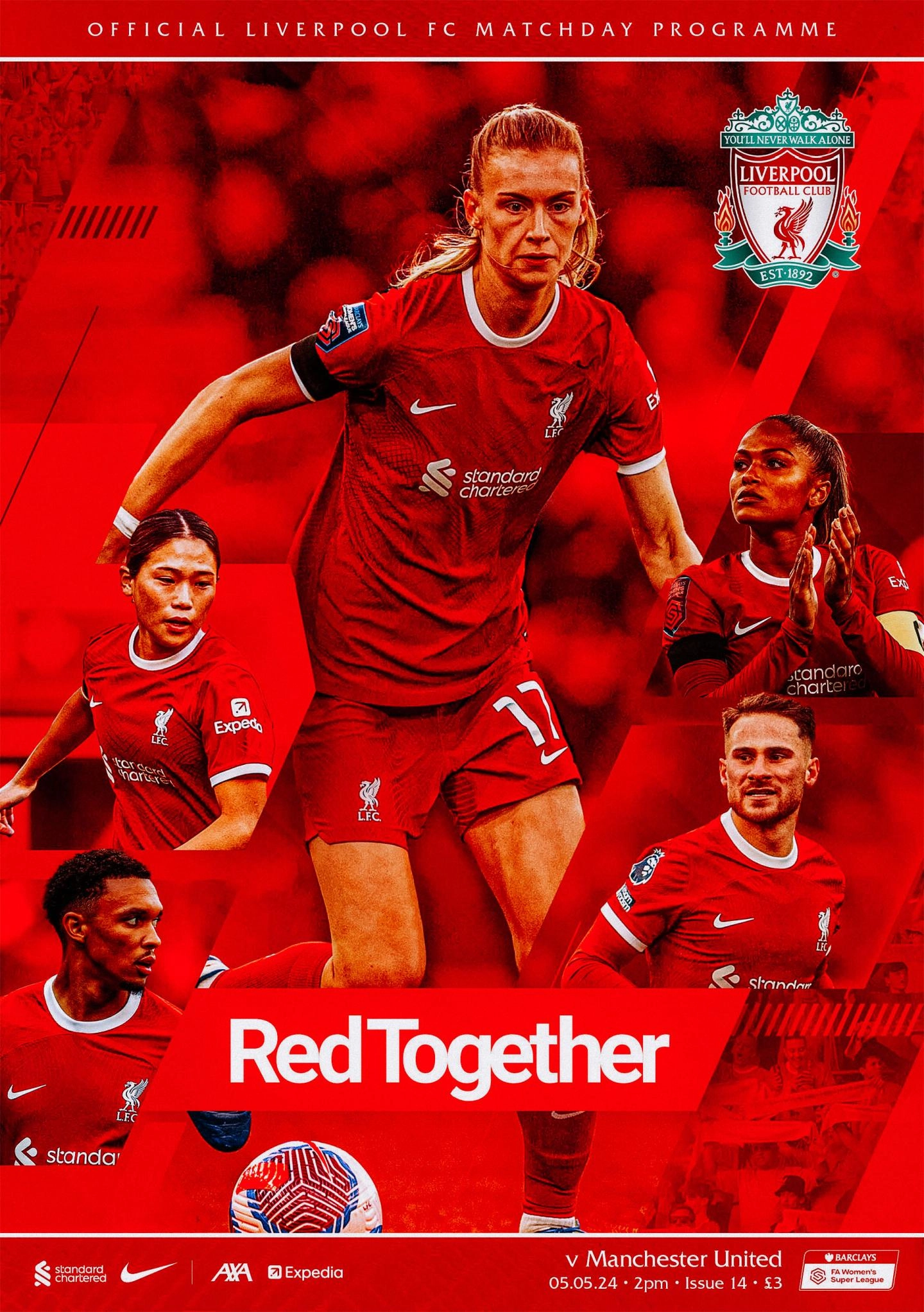 Get Your Lfc Women V Manchester United Programme Liverpool Fc