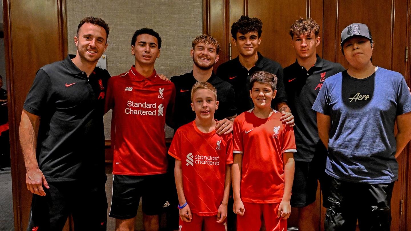 Gallery: Liverpool squad surprise young supporters in Philadelphia ...