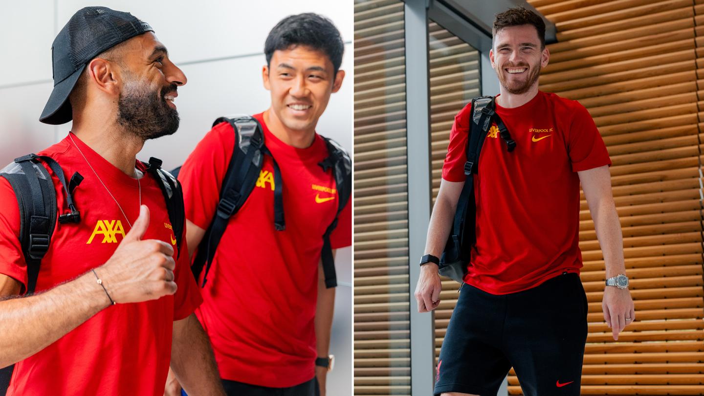 Photos: Liverpool arrive in Philadelphia for next stage of USA tour ...