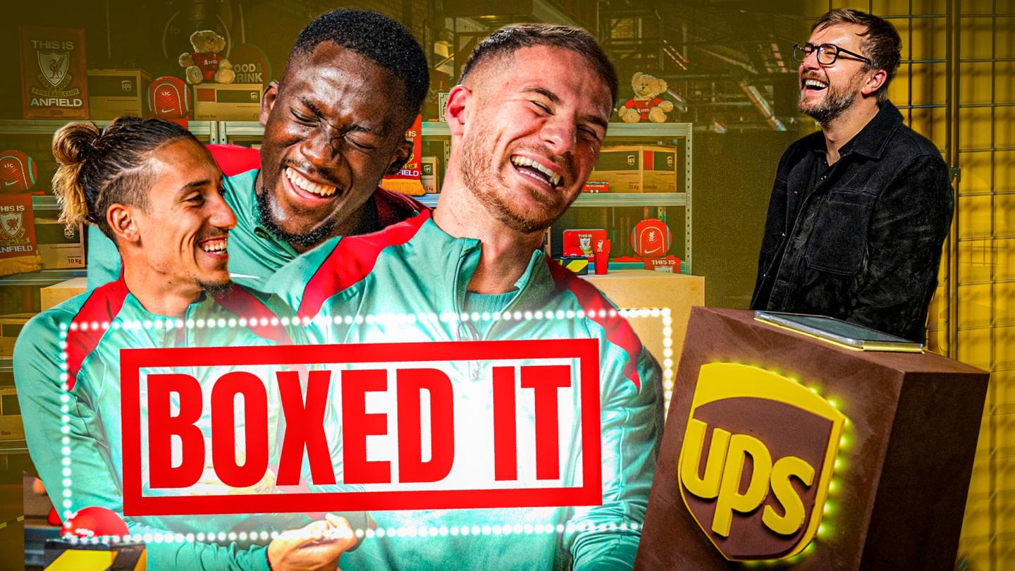 Watch Konate, Mac Allister and Tsimikas play the quiz show 'Boxed It ...