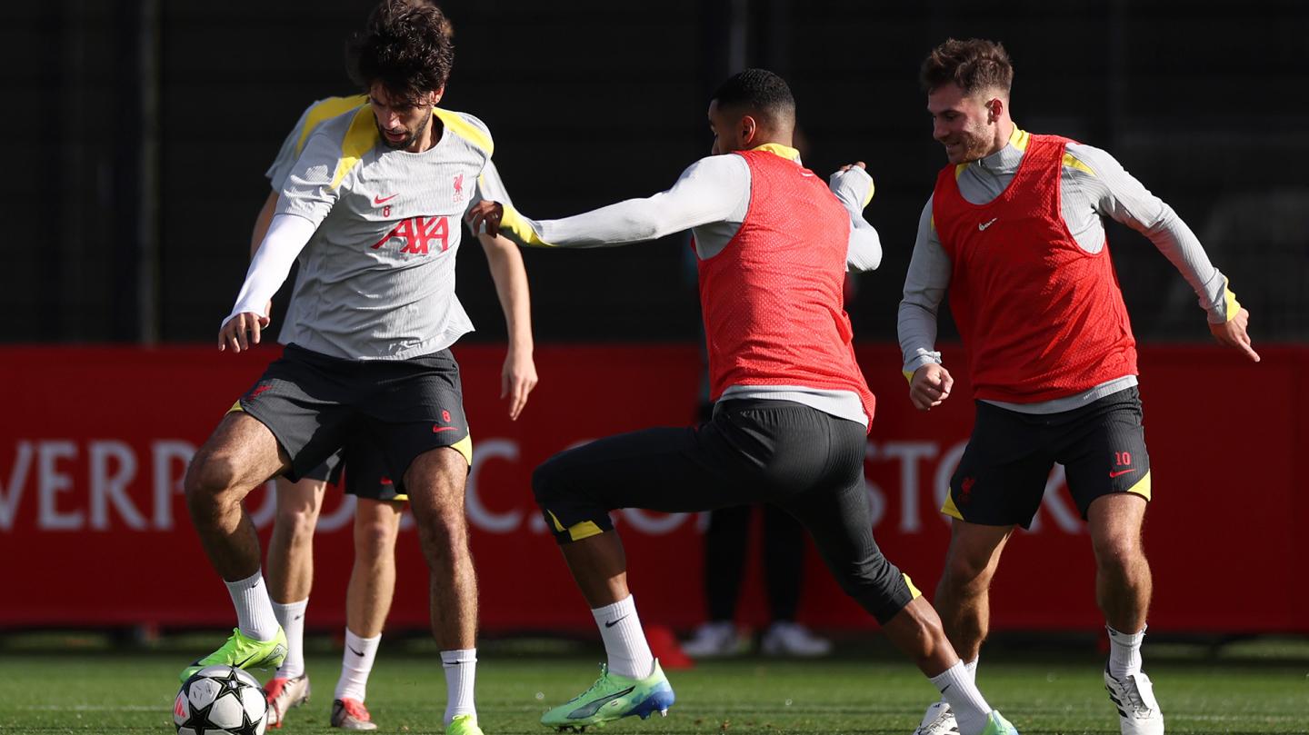 Watch again: Liverpool in training before UCL trip to Leipzig - Liverpool FC