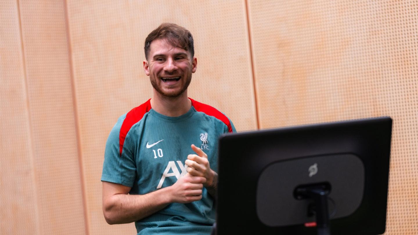 Photos: Liverpool's post-Lille recovery session at AXA Training Centre ...