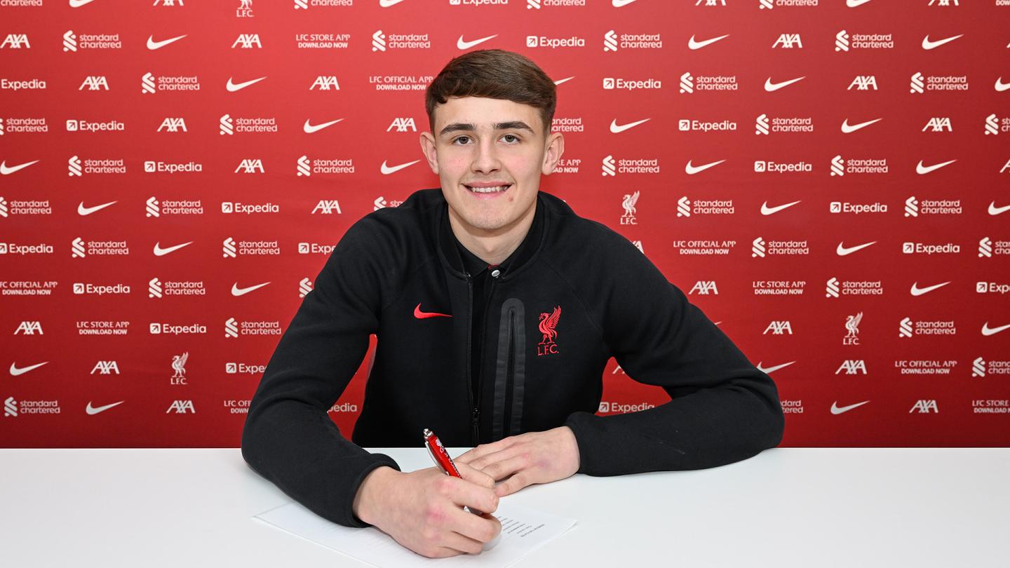 Bailey Hall signs first professional contract with LFC - Liverpool FC