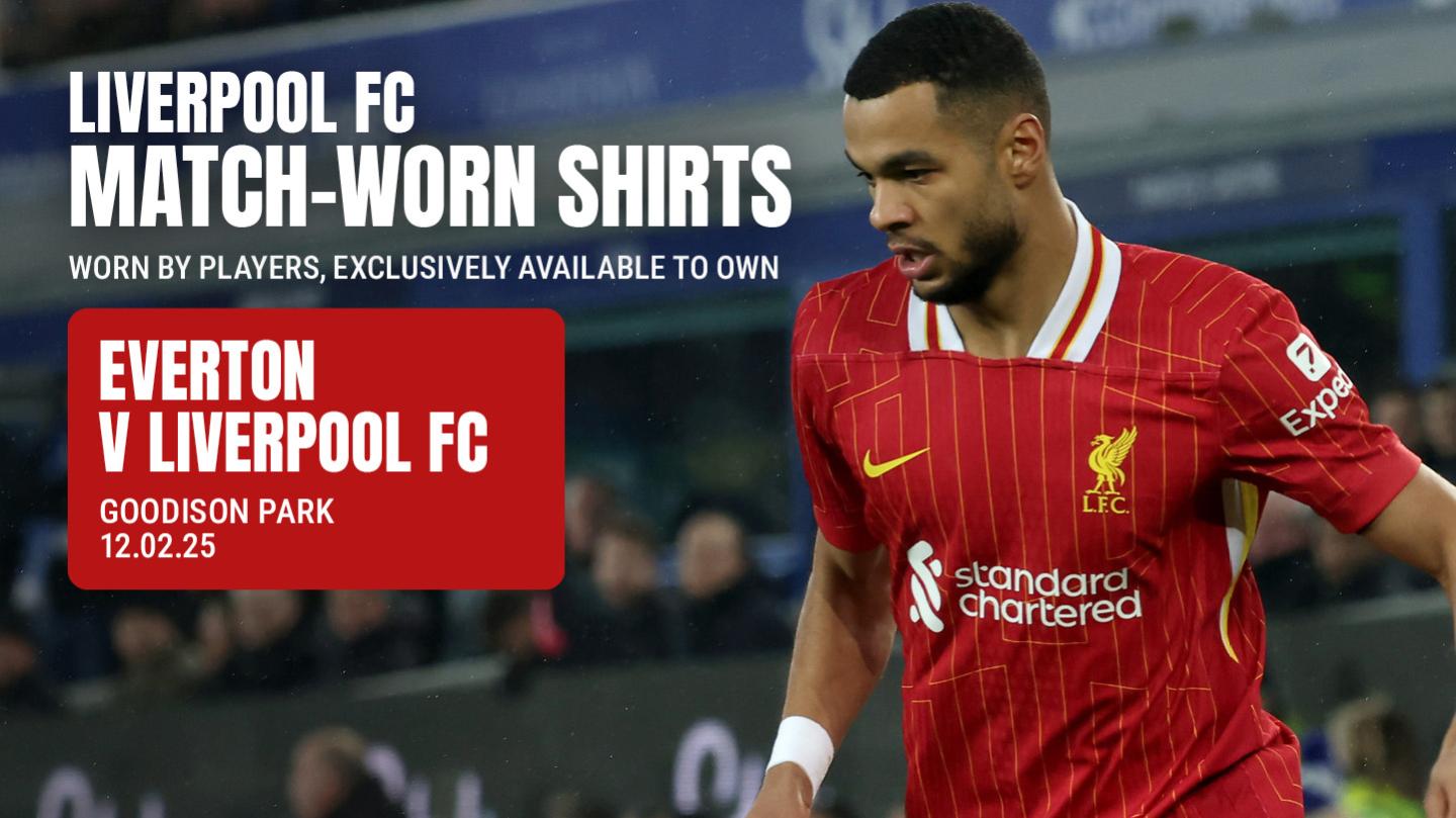 Bid on match-worn Liverpool shirts from cup semi-final and Merseyside ...