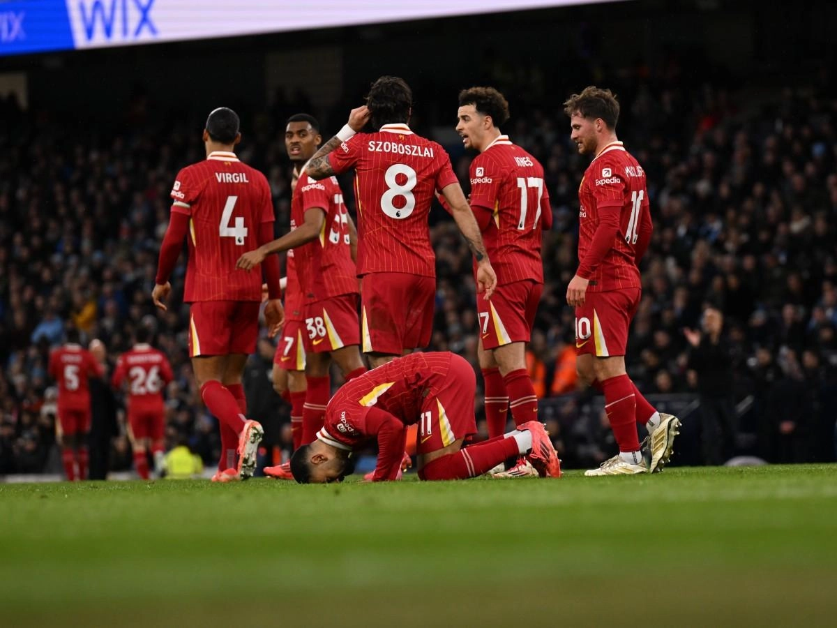 Celebrations photos from Liverpool's 2-0 win at Man City on Sunday ...