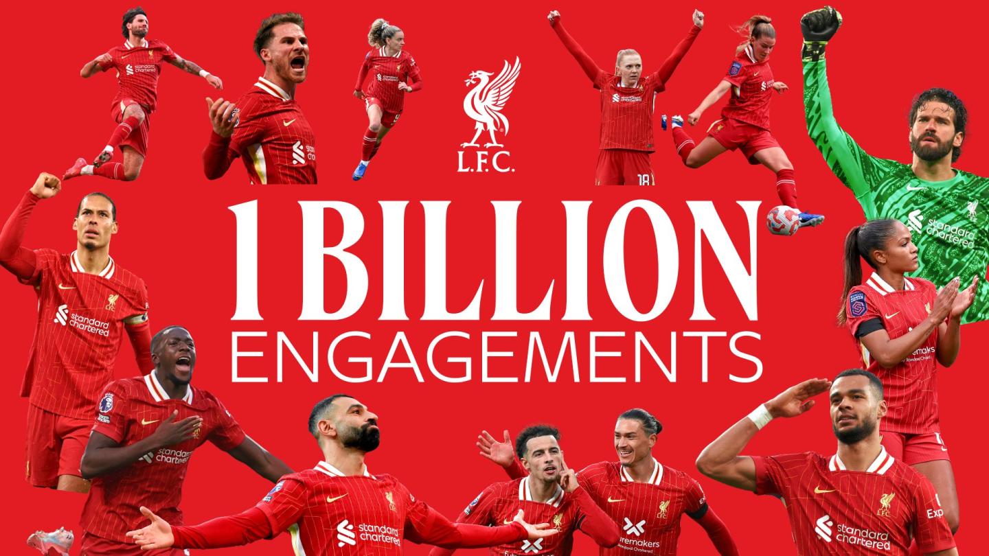 LFC remains Premier League's most-engaged club and passes one billion ...