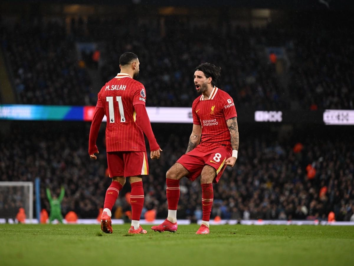 Celebrations photos from Liverpool's 2-0 win at Man City on Sunday ...