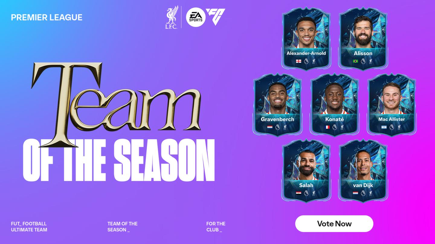 Seven LFC nominees for EA SPORTS FC Premier League Team of the Season ...