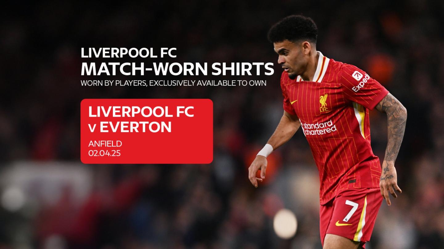 Bid on match-worn Liverpool shirts from Merseyside derby win - Liverpool FC