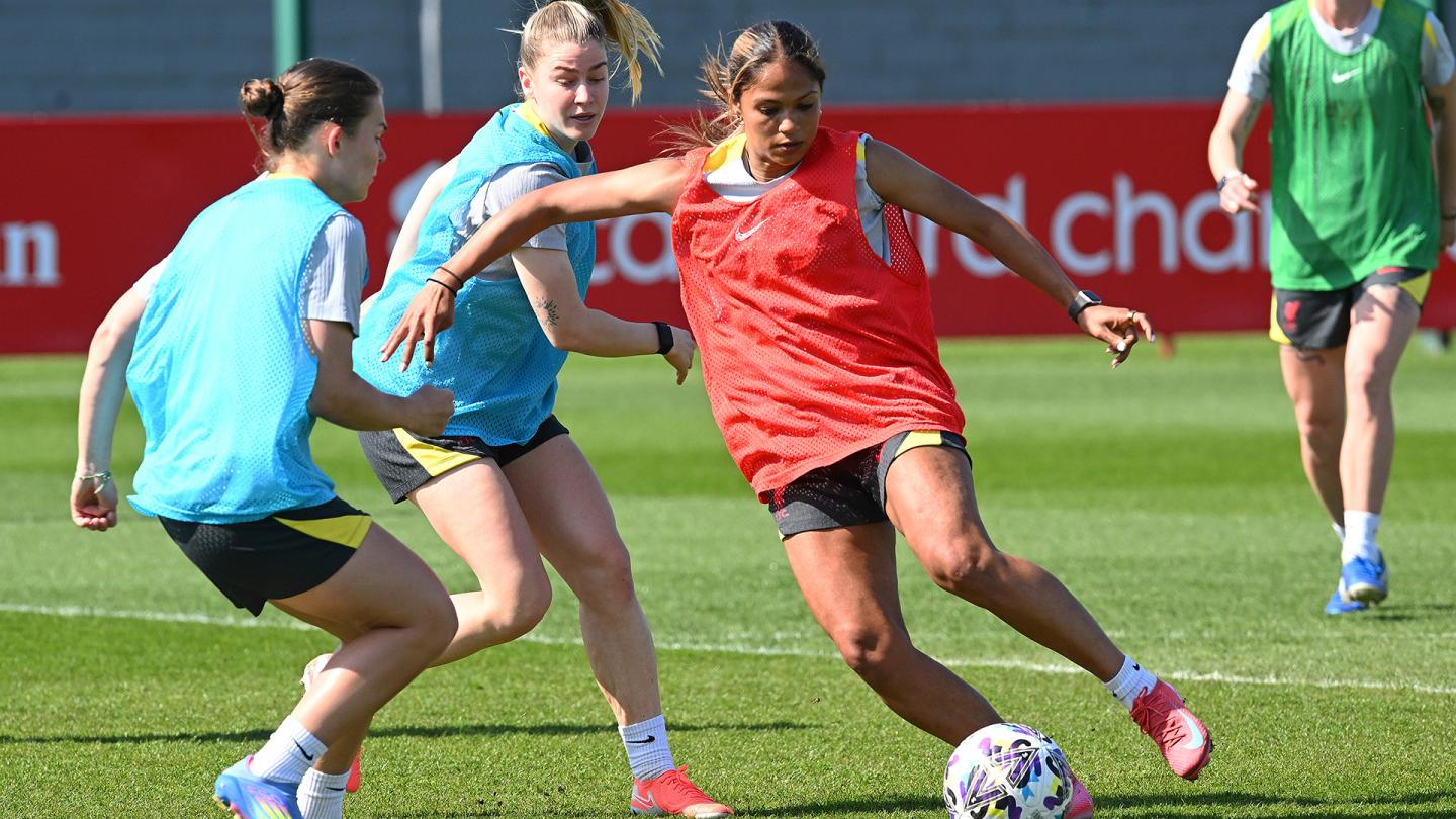 Training photos: Liverpool prepare for Women's FA Cup semi-final at ...