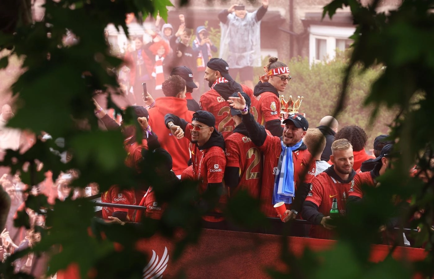 The best photos from Liverpool's open-top bus parade for Premier League ...