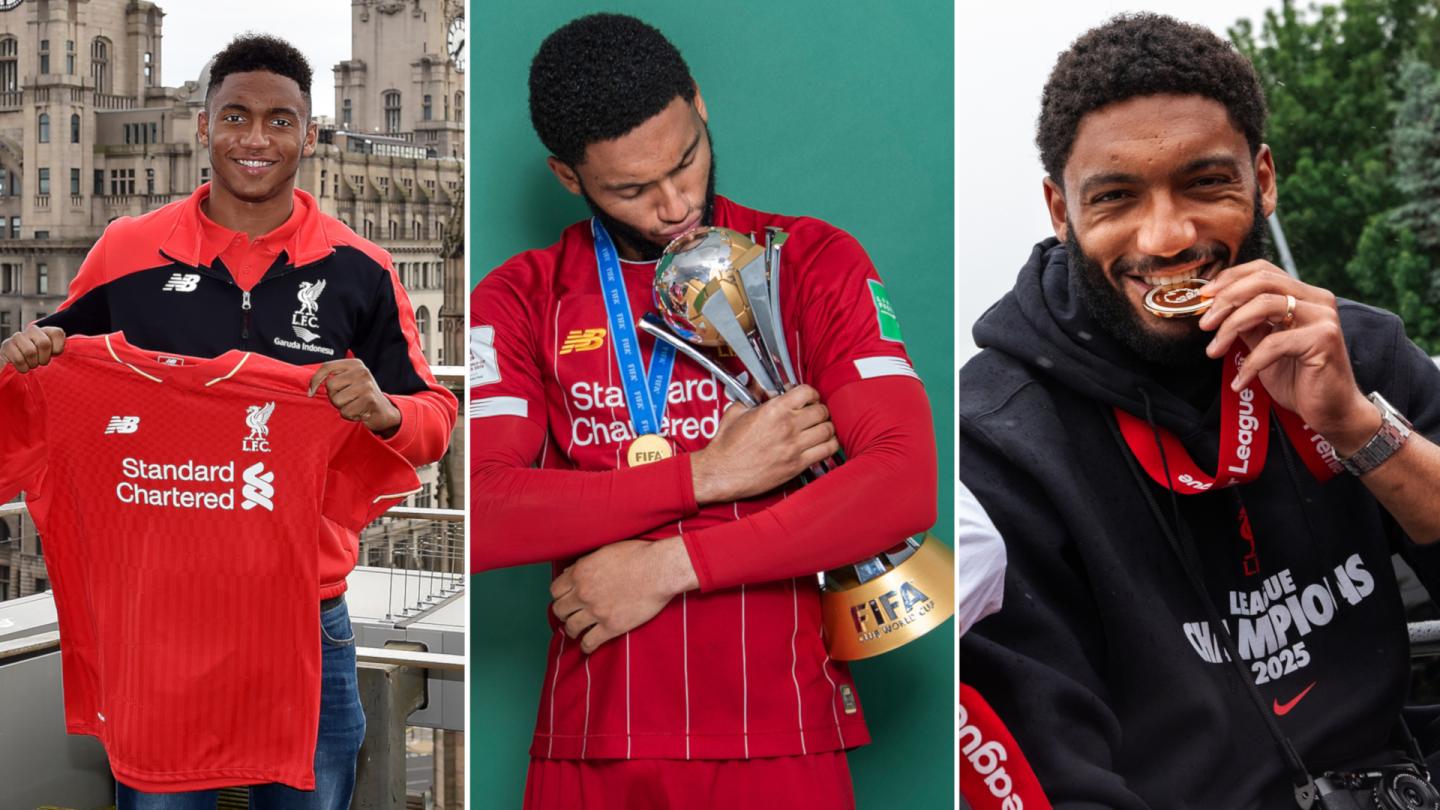 In photos: The key moments of Joe Gomez's decade with Liverpool ...