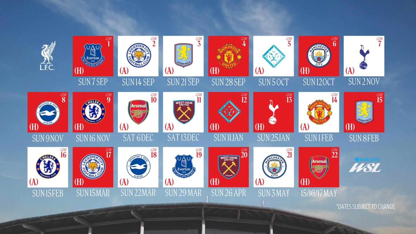 Revealed: Liverpool FC Women's WSL fixture list for 2025-26 - Liverpool FC