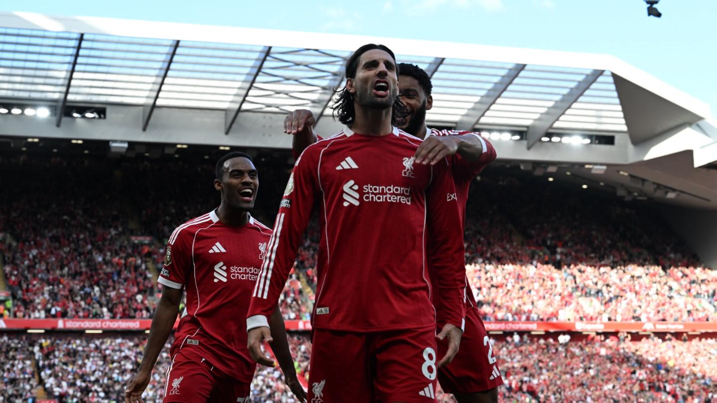 Dominik Szoboszlai's stunning late free-kick sees Liverpool beat ...