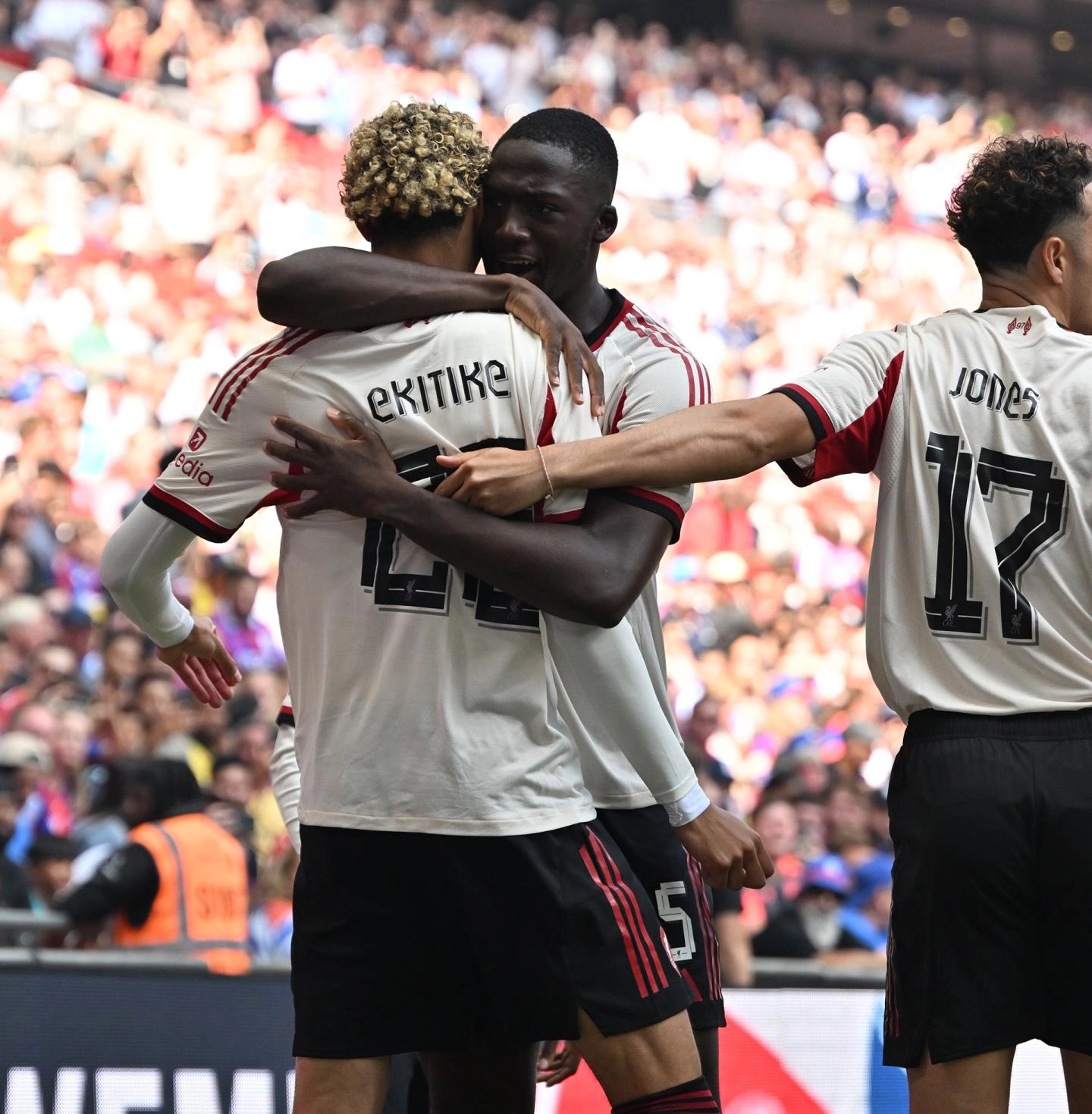 In photos: Hugo Ekitike and Jeremie Frimpong score first LFC goals at ...