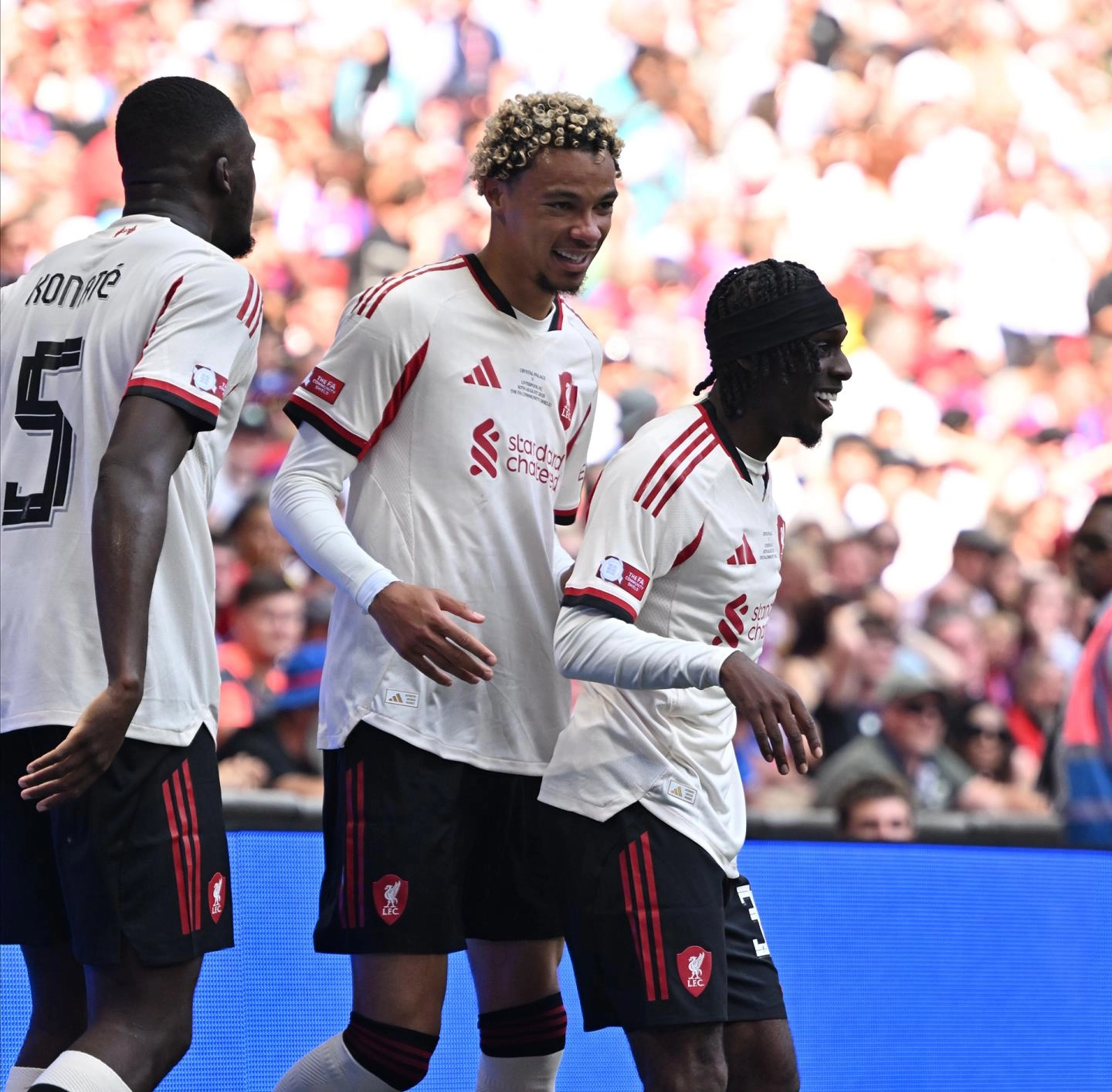In photos: Hugo Ekitike and Jeremie Frimpong score first LFC goals at ...