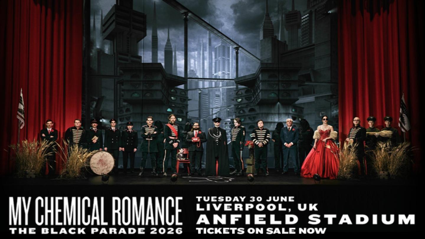 Tickets on sale now: My Chemical Romance to perform at Anfield in 2026 - Liverpool FC