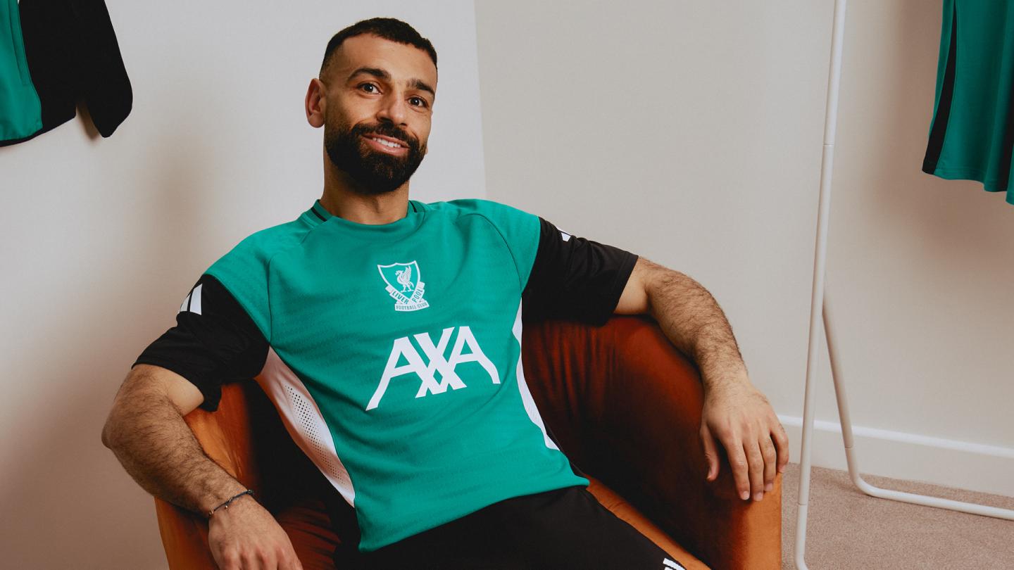 Player photos: Liverpool's new adidas third-kit training range ...