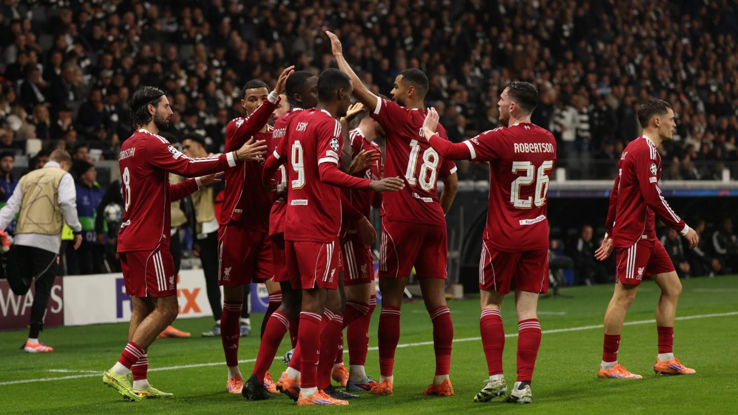Liverpool respond with 5-1 win at Eintracht Frankfurt in Champions ...