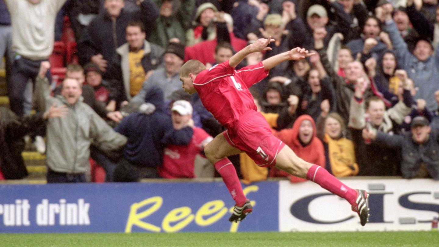 Liverpool 2-0 Man Utd (2001) - 'Could have been five' as Gerrard and ...