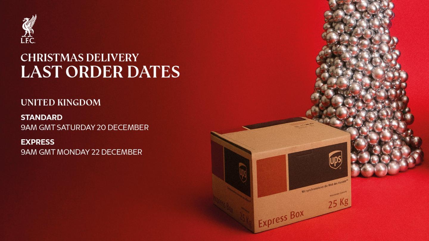 Last order dates for Christmas delivery from LFC Retail - Liverpool FC