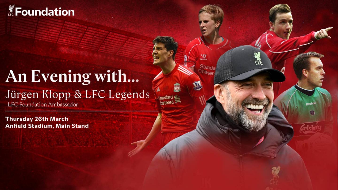 Book now: An evening with Jürgen Klopp and LFC Legends at Anfield ...