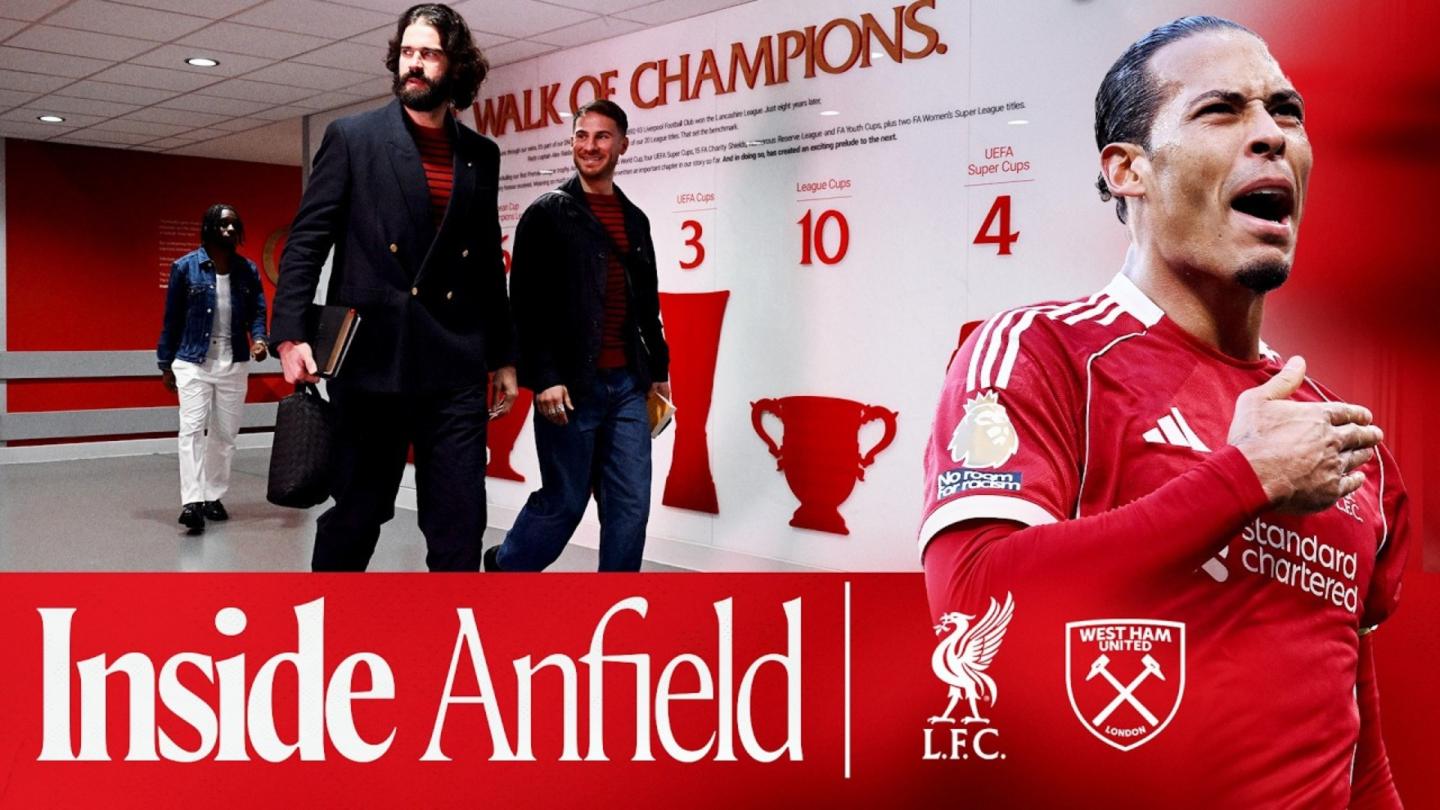 Inside Anfield: Behind the scenes as Liverpool score five against West ...