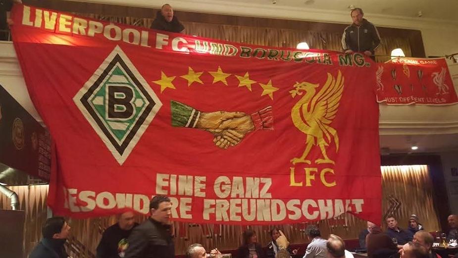 Liverpool-Fans machen Freundschaftsbesuch bei Borussia Mönchengladbach ...