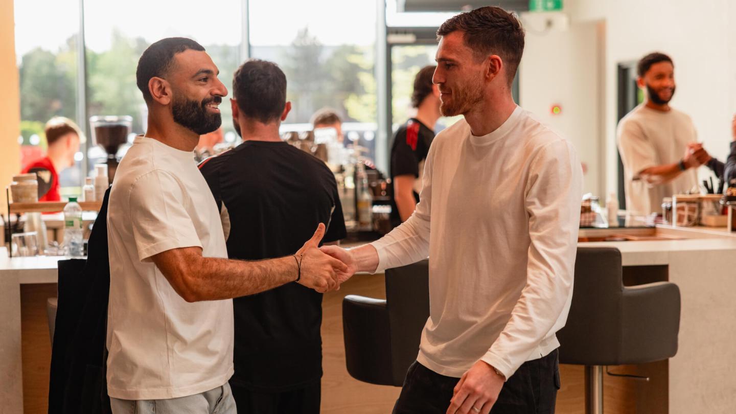 Live photos: Robbo and Salah's final training session as Liverpool ...