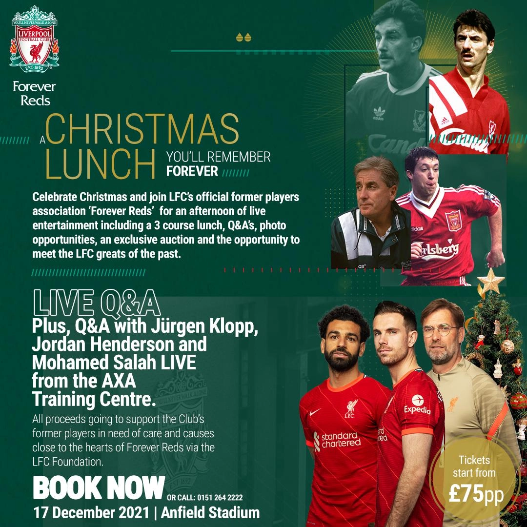 Enjoy Christmas lunch with LFC legends - and a Q&A with Klopp ...