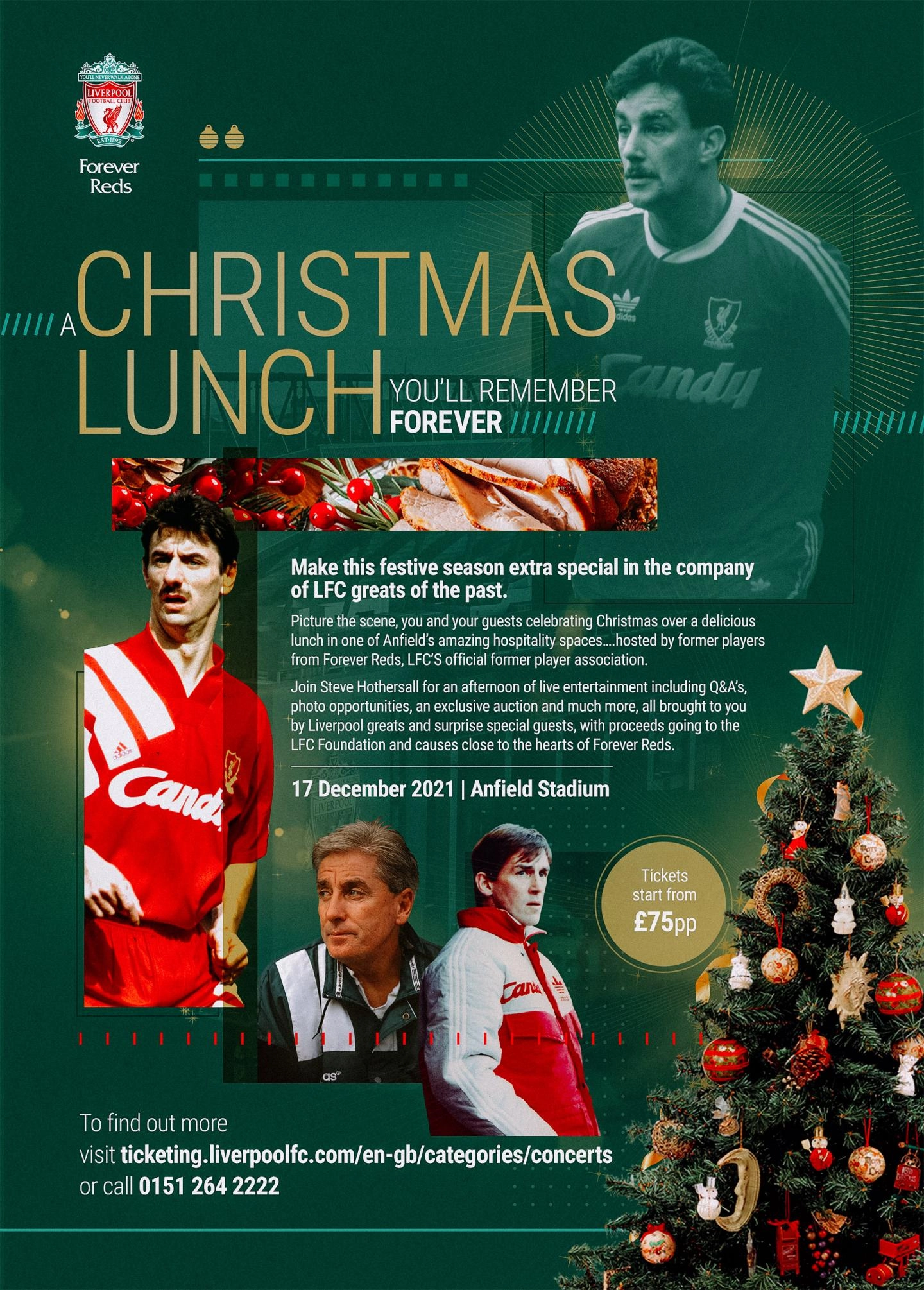 Tickets to the Forever Reds Christmas Lunch - Liverpool FC