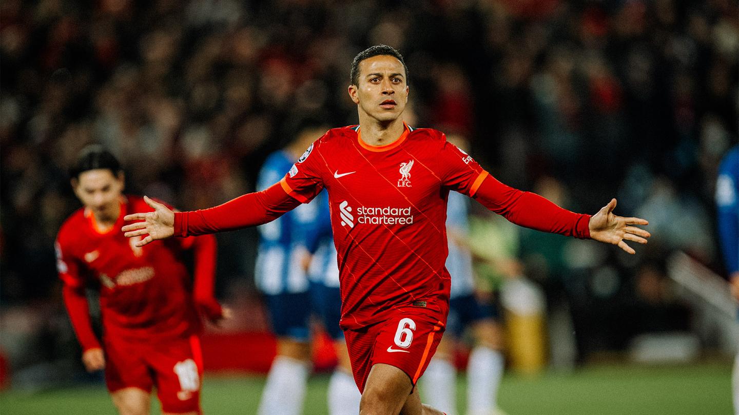 Thiago's stunner v Porto wins LFC Goal of the Month - Liverpool FC