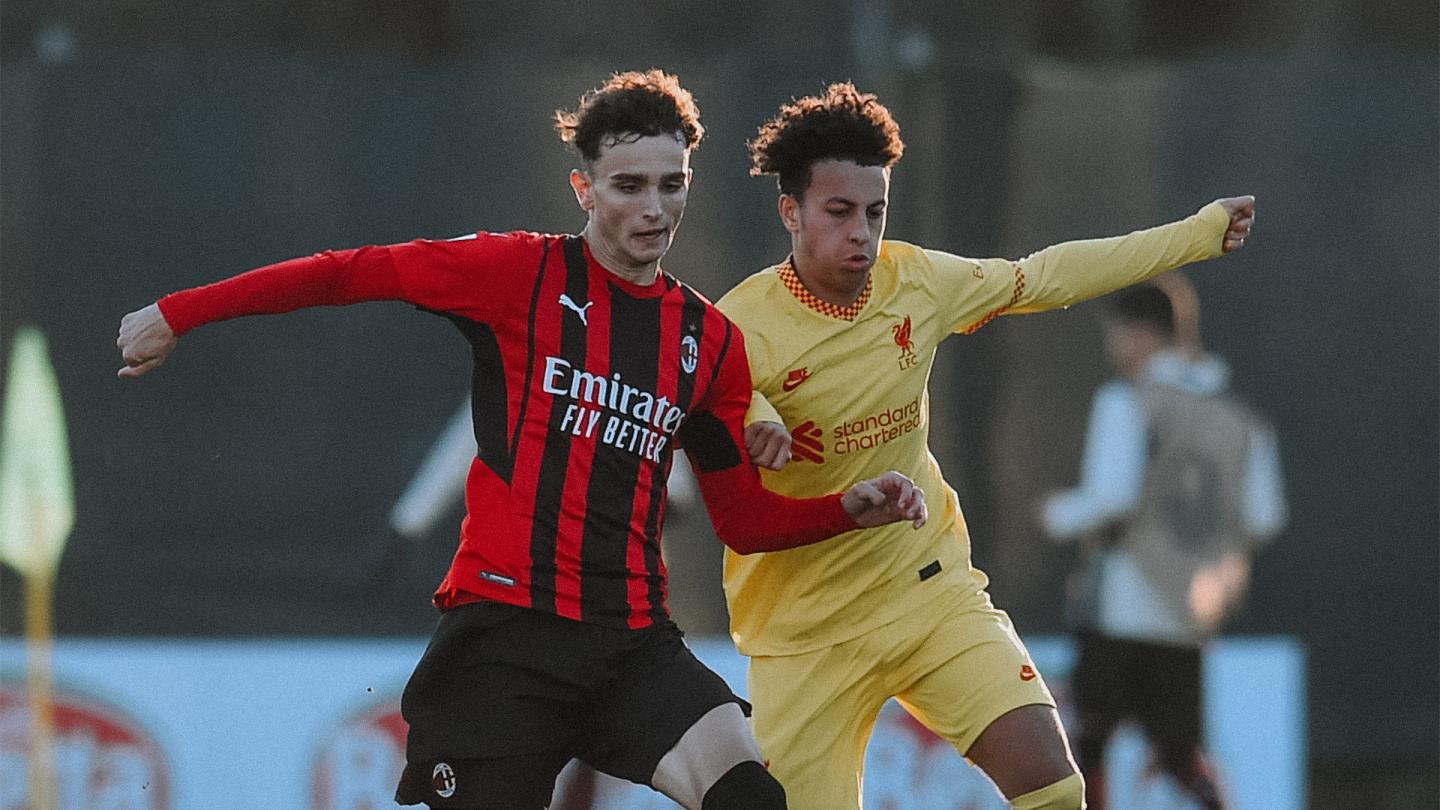 Liverpool FC — U19s held by AC Milan but qualify for Youth League last 16