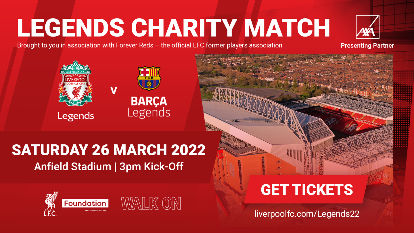 Liverpool FC — LFC Legends to take on Barça Legends as charity match ...
