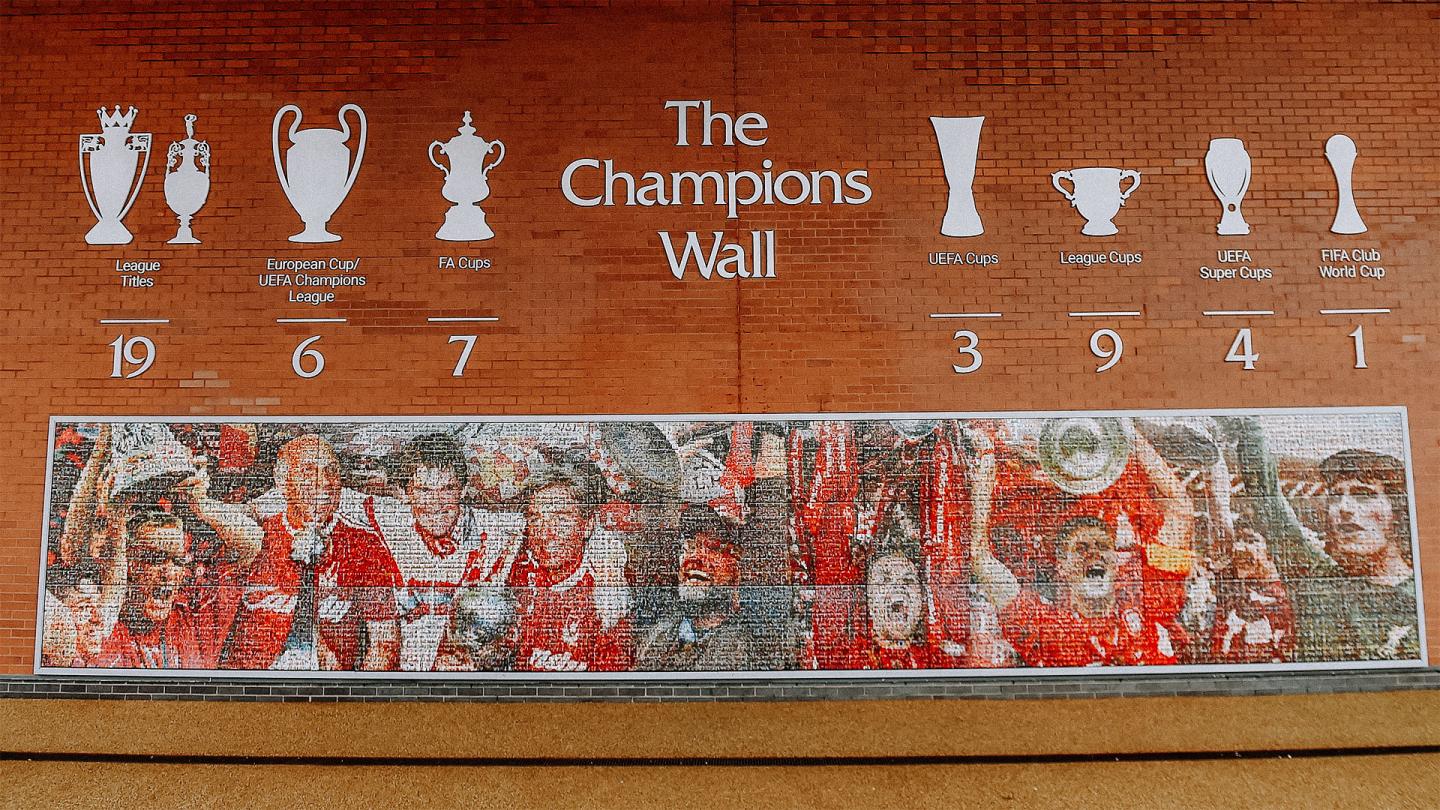 Champions Walls updated after Carabao Cup victory - Liverpool FC