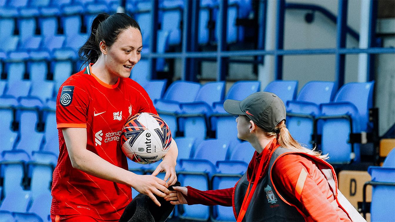 ‘It was great to see us score from a throw-in, we’ve been getting ...