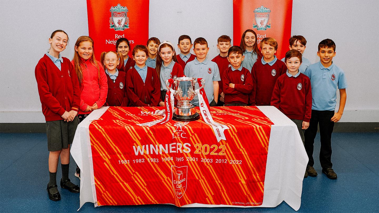 Reds share new trophy with the local community - Liverpool FC