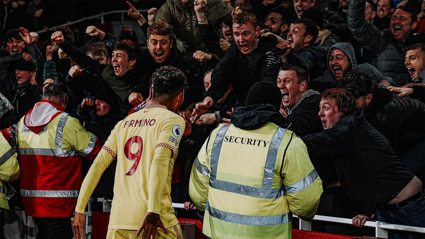 Inside Arsenal: Away-end scenes from a big Liverpool win - Liverpool FC